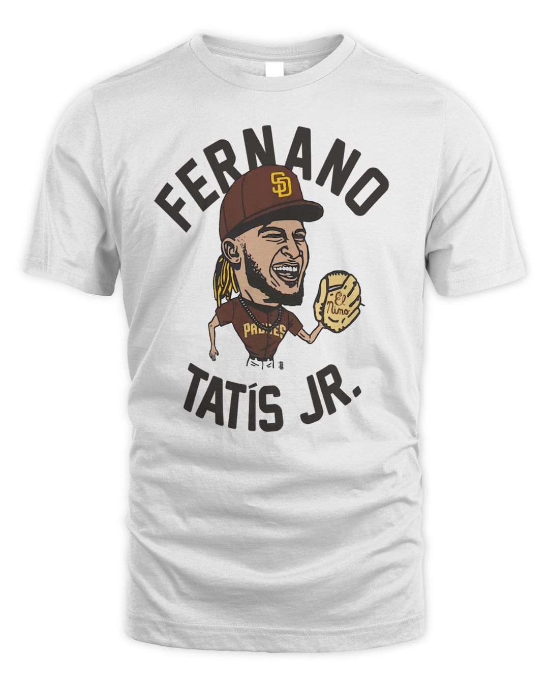 Padres Merch Ernando Tatis Jr Homage Caricature Shirt